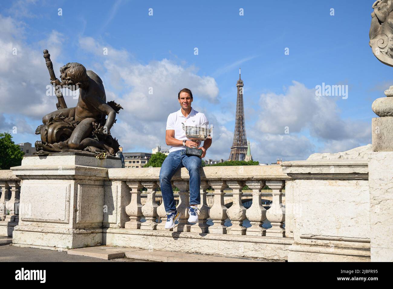 Paris, France, 06/06/2022, Rafael Nadal of Spain poses for a picture ...