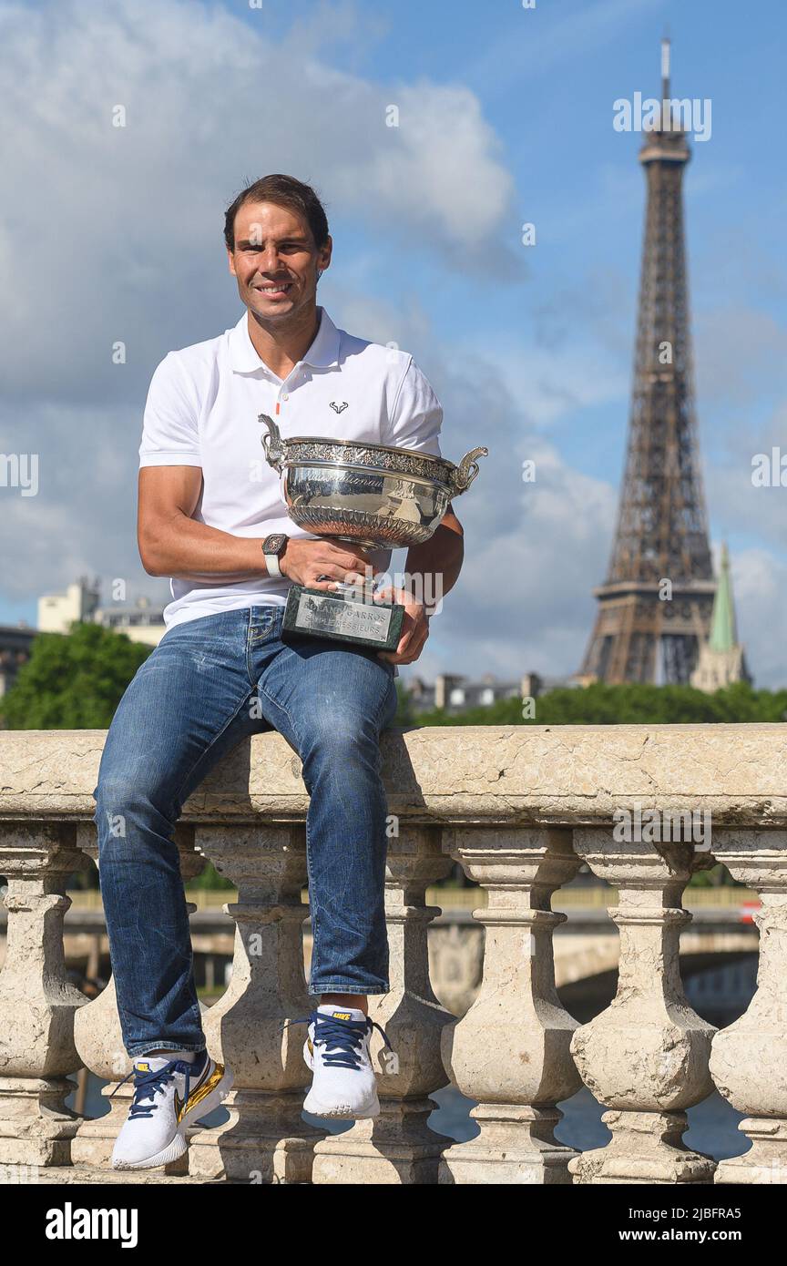 Paris, France, 06/06/2022, Rafael Nadal of Spain poses for a picture ...