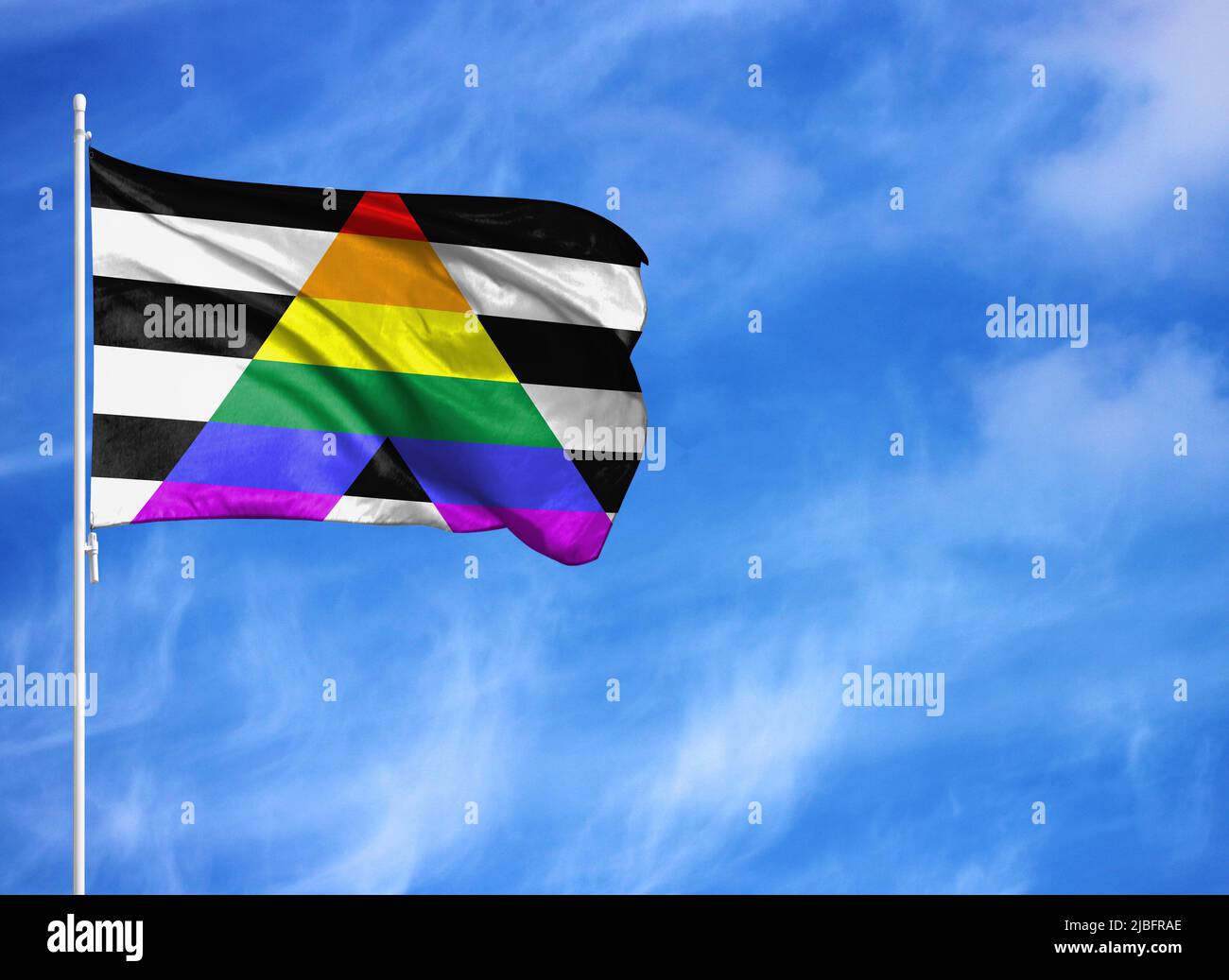 National flag of Straight ally on a flagpole Stock Photo - Alamy