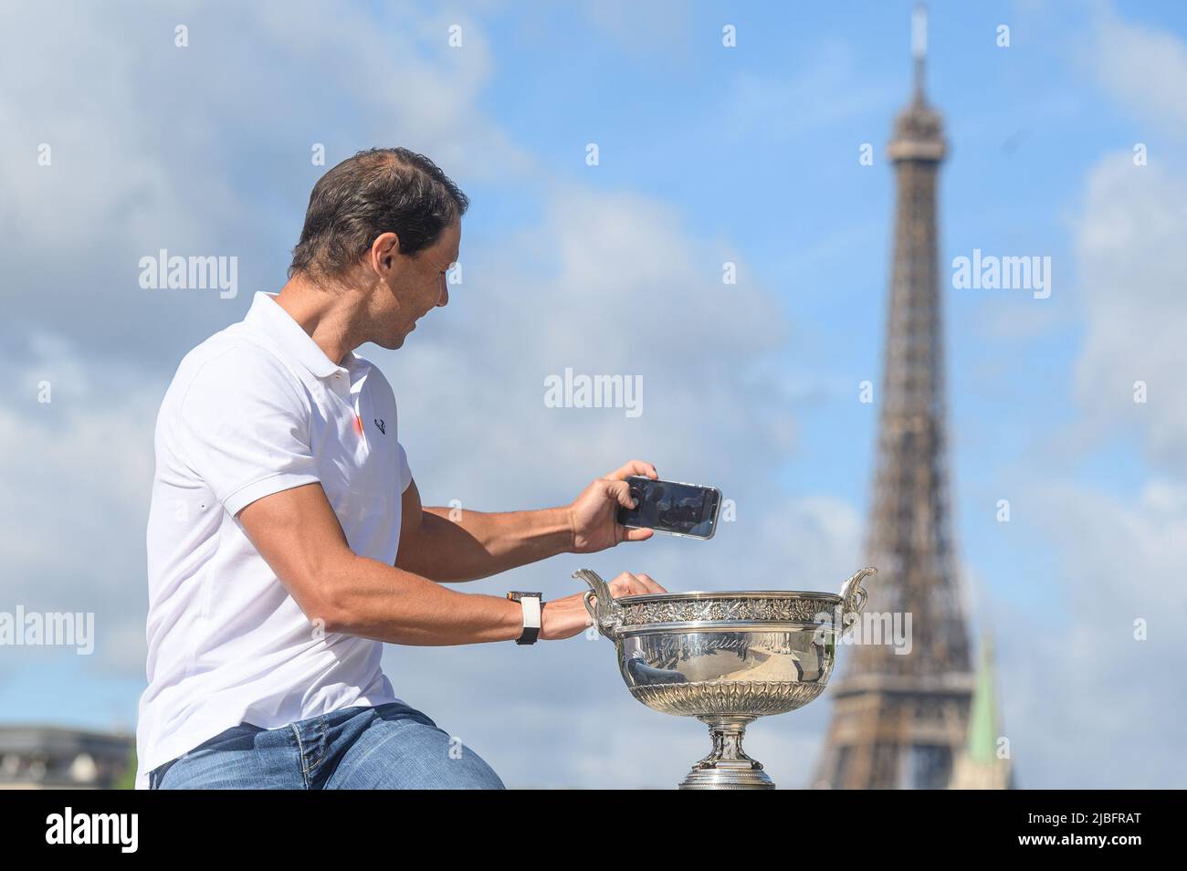 Paris, France, 06/06/2022, Rafael Nadal of Spain poses for a picture ...