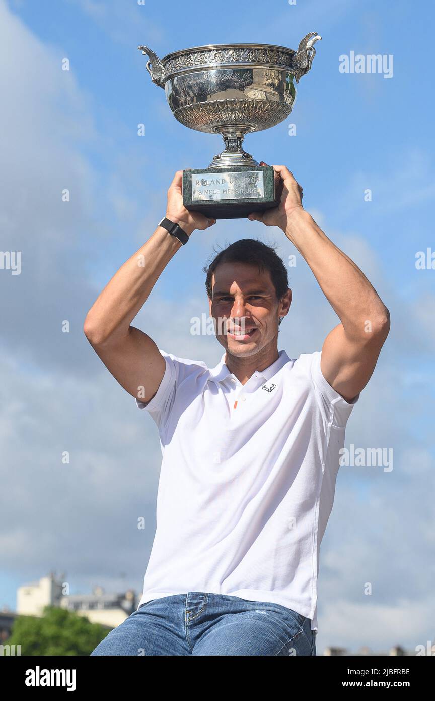 Paris, France, 06/06/2022, Rafael Nadal of Spain poses for a picture ...