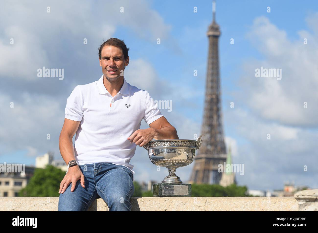 Paris, France, 06/06/2022, Rafael Nadal of Spain poses for a picture ...