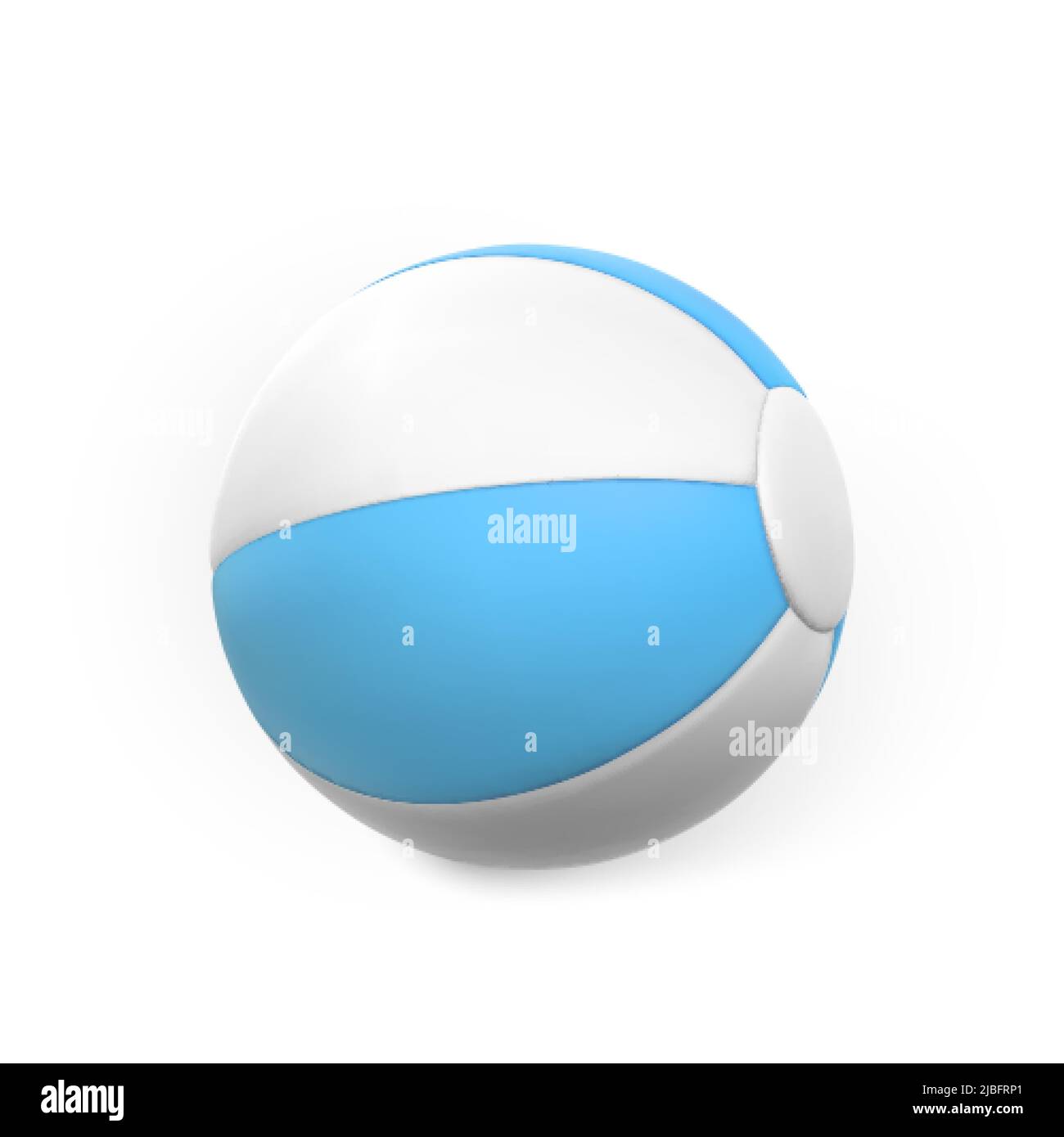 3D Swim ball. Realistic swiming ball. Summer time symbol isolated on white background ...