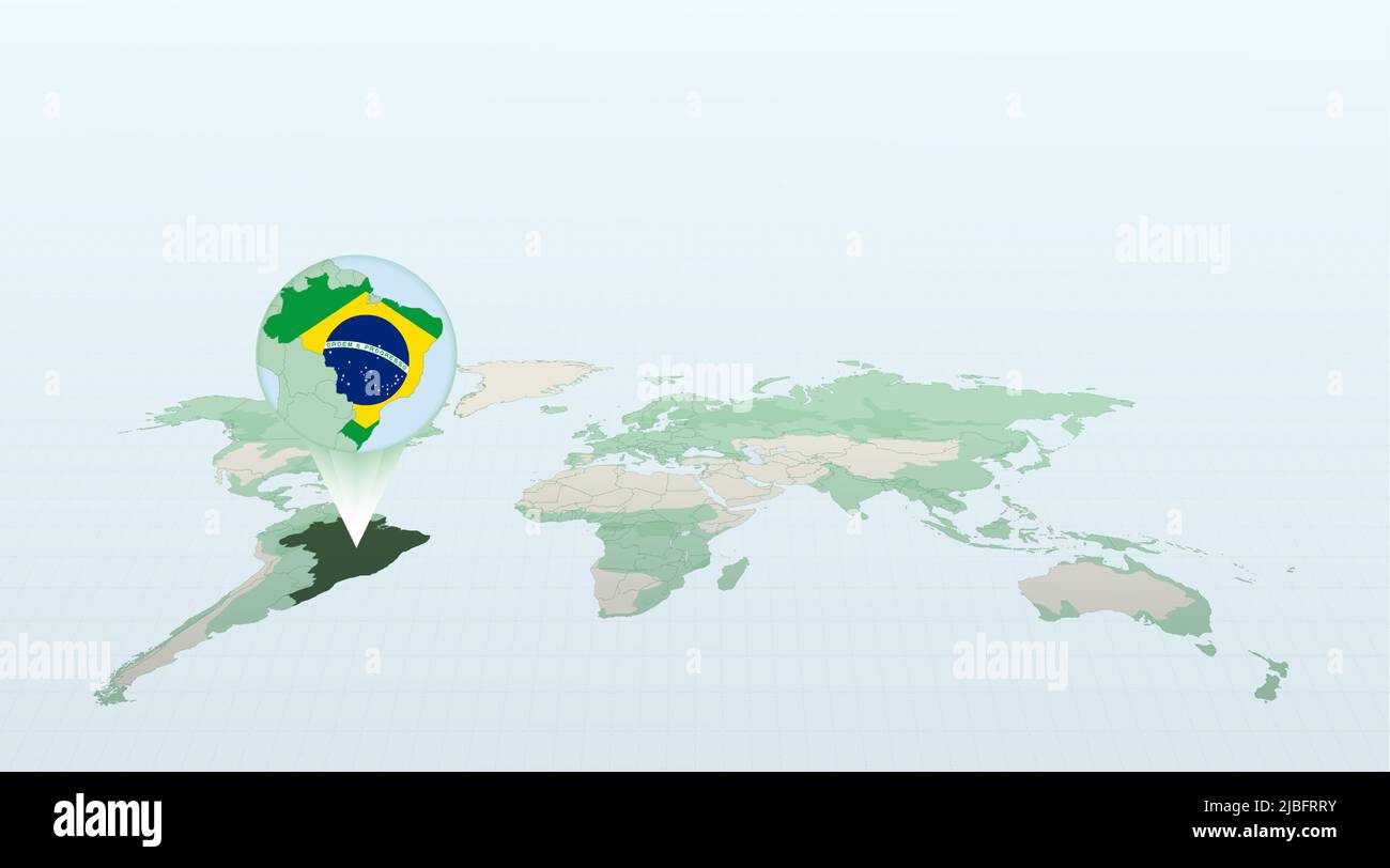 brazil on world map location