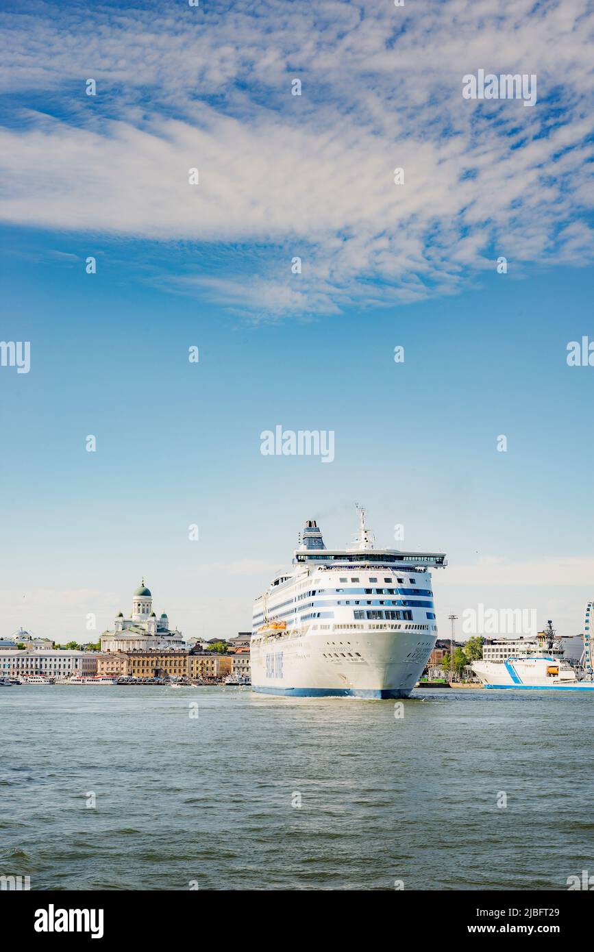 Cruise ship at terminal in Helsinki, Finland Stock Photo - Alamy