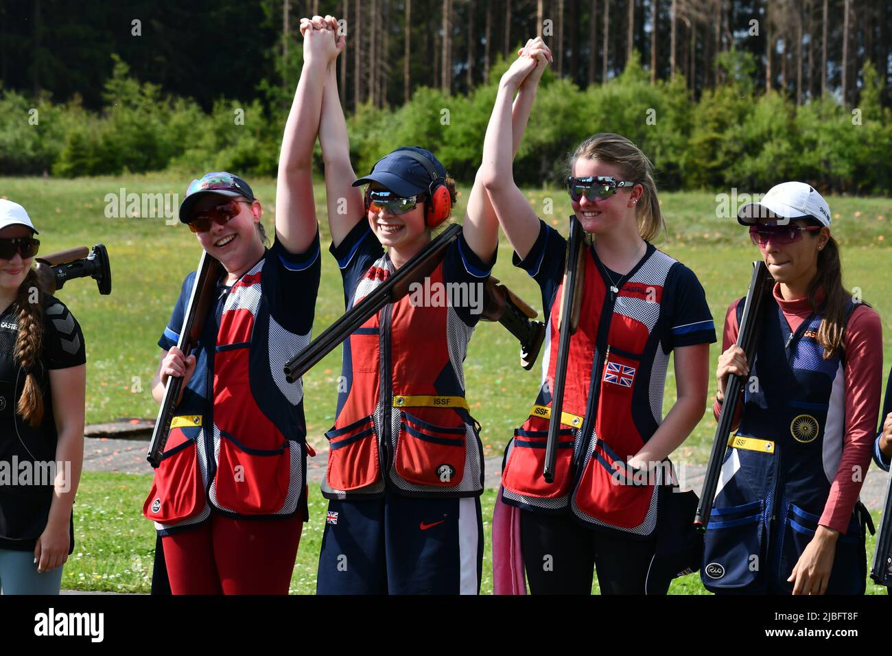 Great Britain Womens Team Olympic Skeet take Gold in Junior World Cup ...