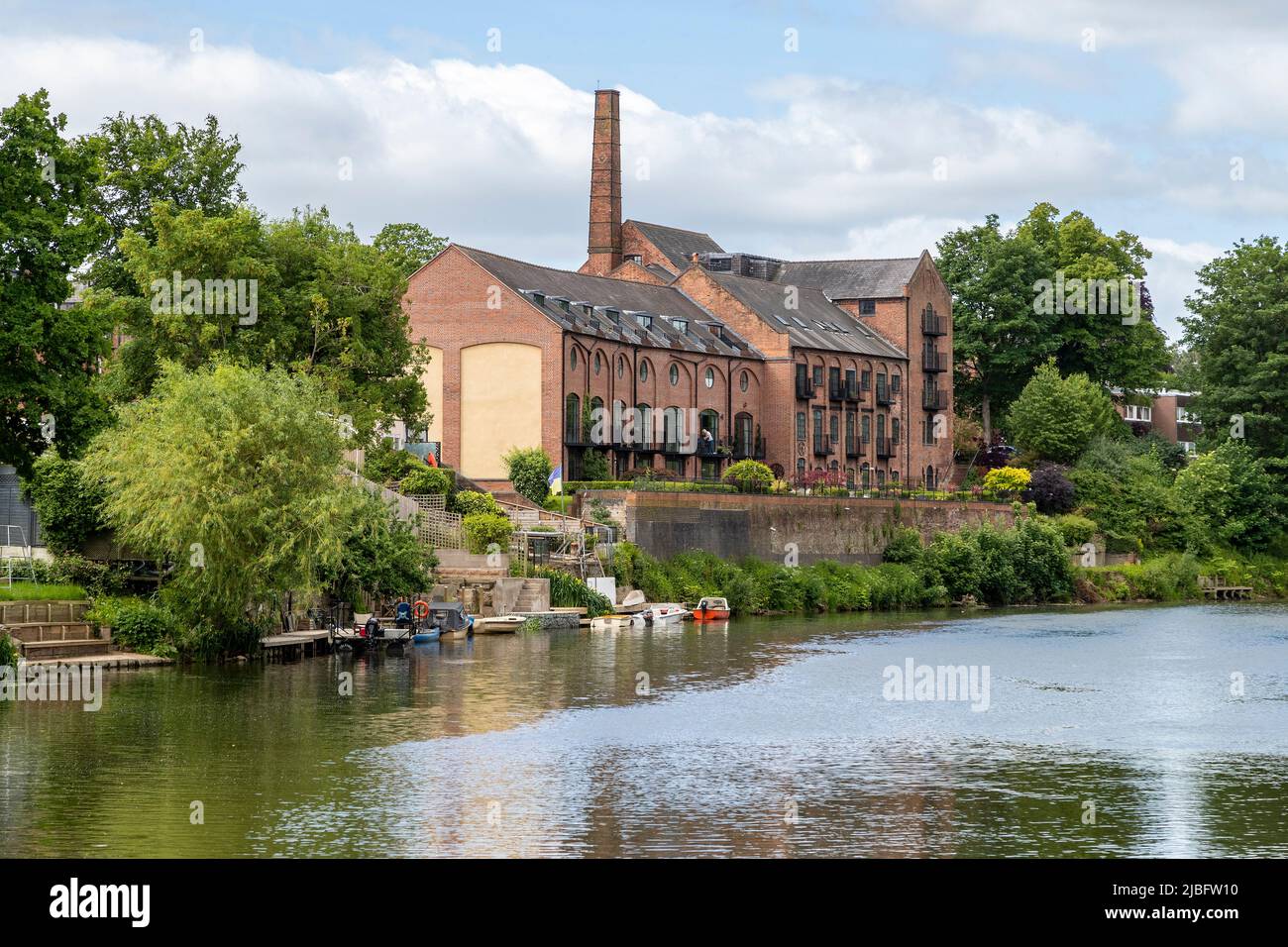 Classic Victorian Mill converted to luxury apartments on the River ...