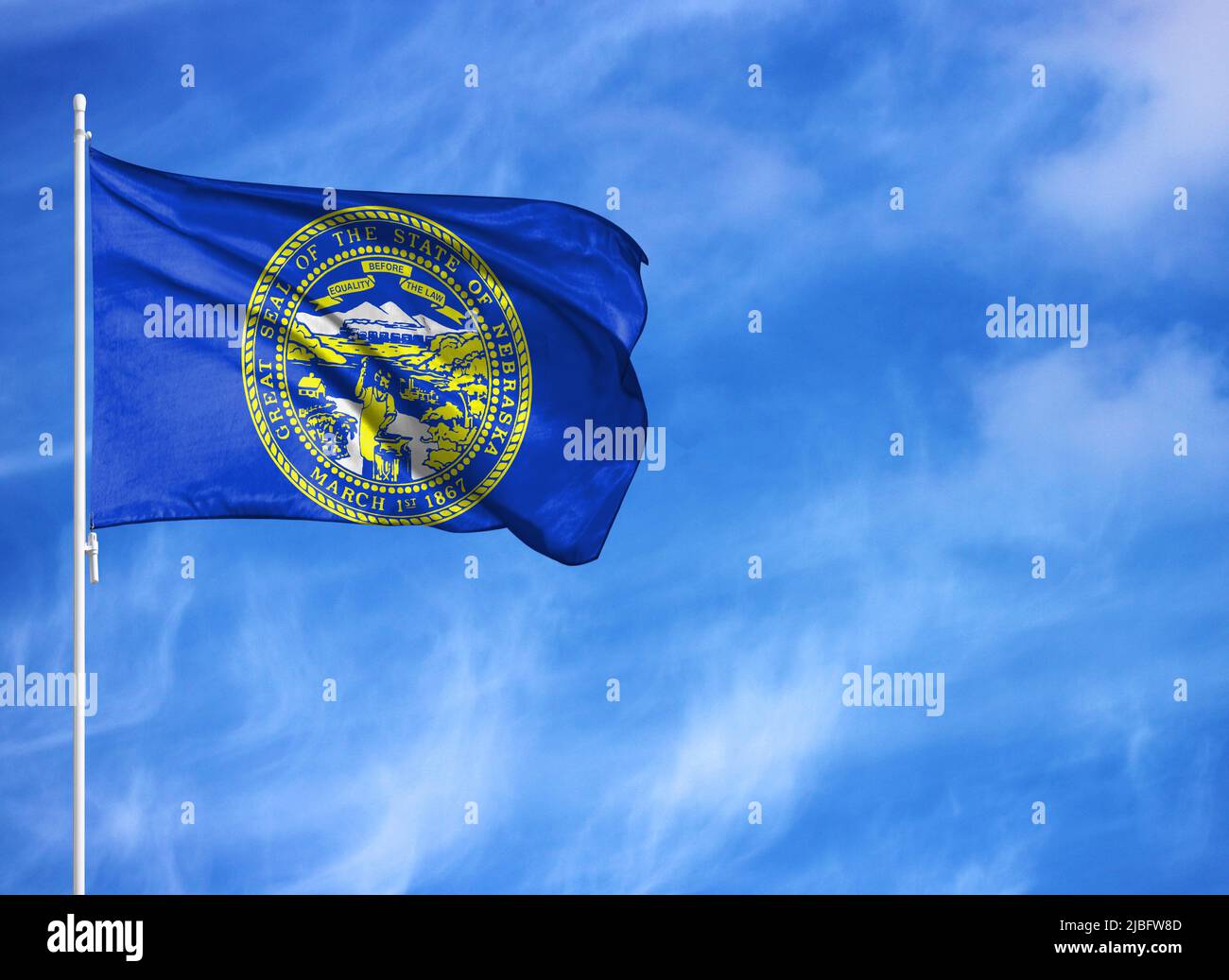 Nebraska state political map hi-res stock photography and images - Alamy