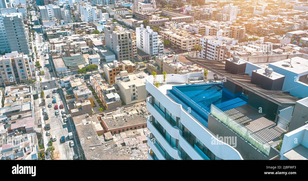 A summer space in a big concrete city, Oasis of urban relaxation ...