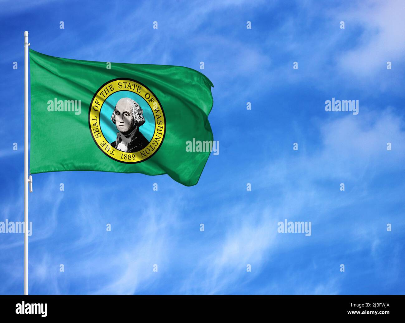 Political map of washington state hi-res stock photography and images ...