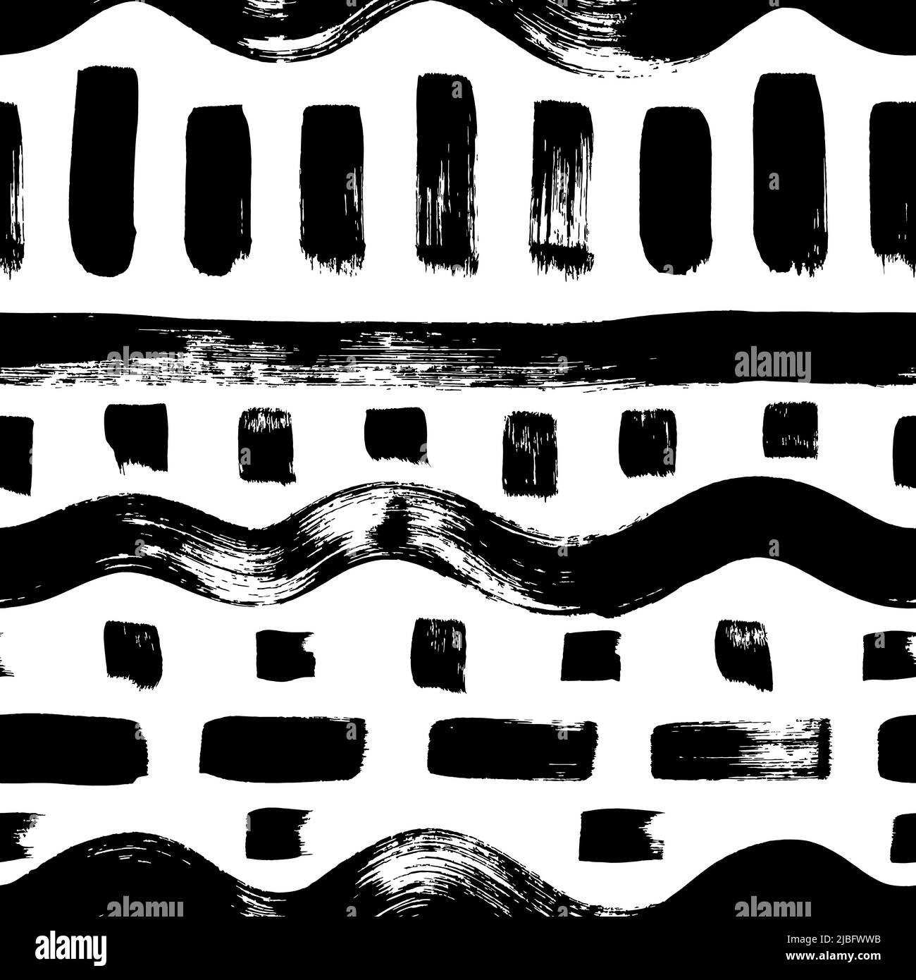 Seamless ornament in ethnic Black and White Stock Photos & Images - Alamy