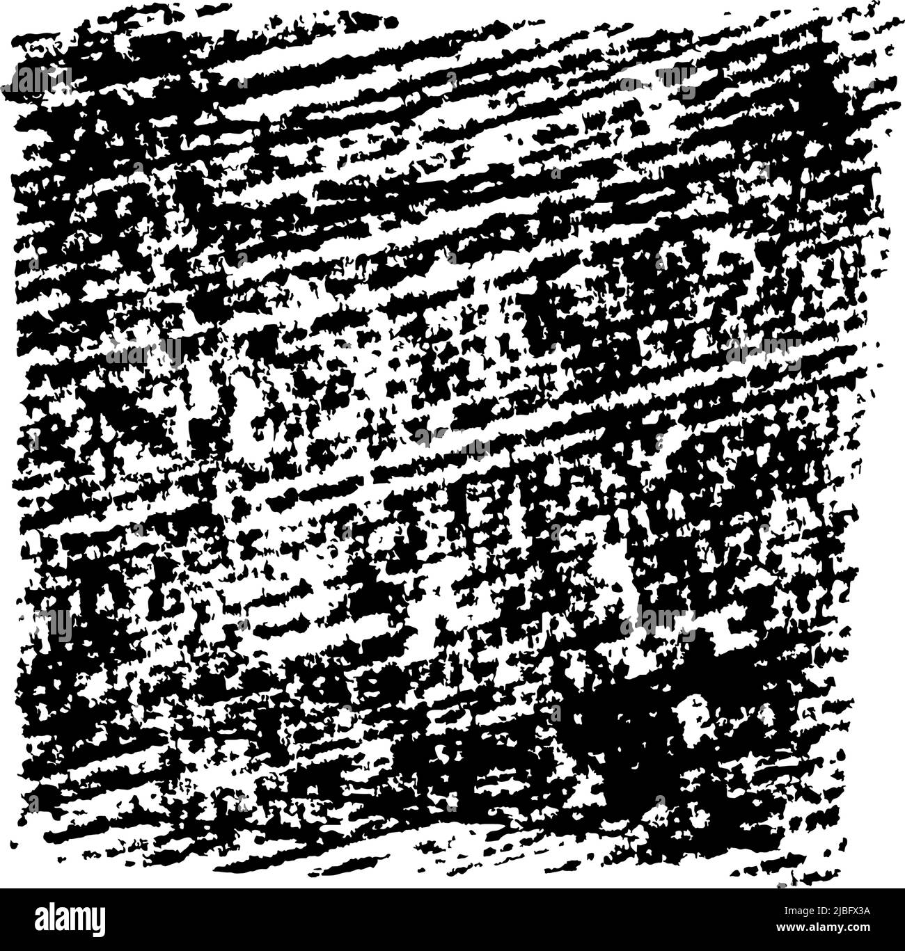 Hand Drawn Scribble Square Vector Black Element Stock Vector Image