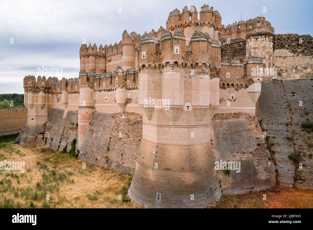Castle in Coca, Castile and Leon, Spain Stock Photo - Alamy
