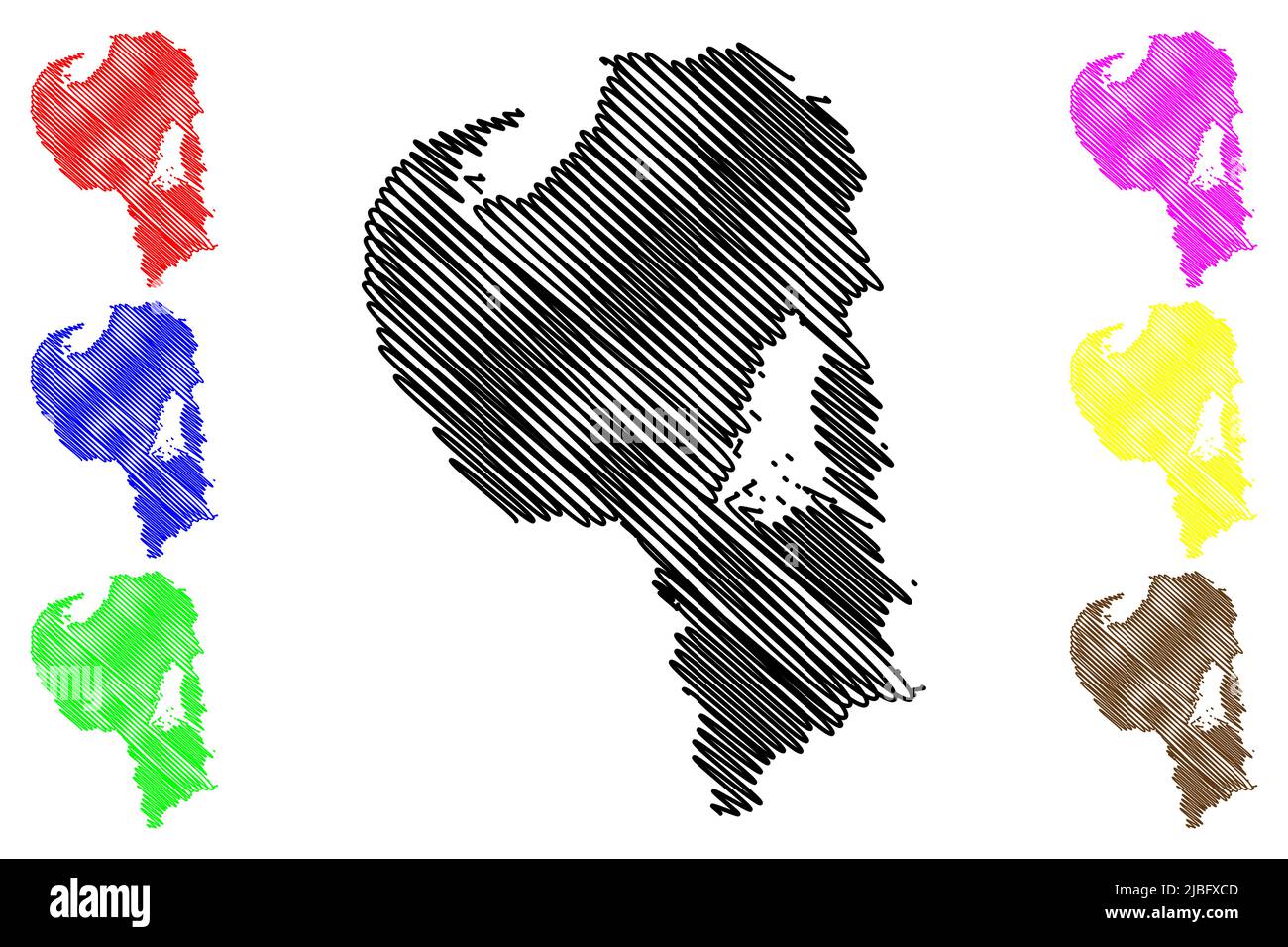 Bolshoy Solovetsky island (Russia, Russian Federation, White Sea) map ...