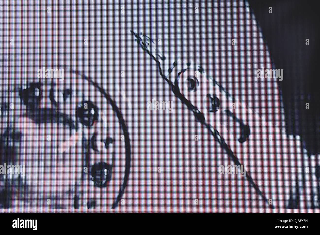 Close up detail of an open hard disk background. Macro photography view ...