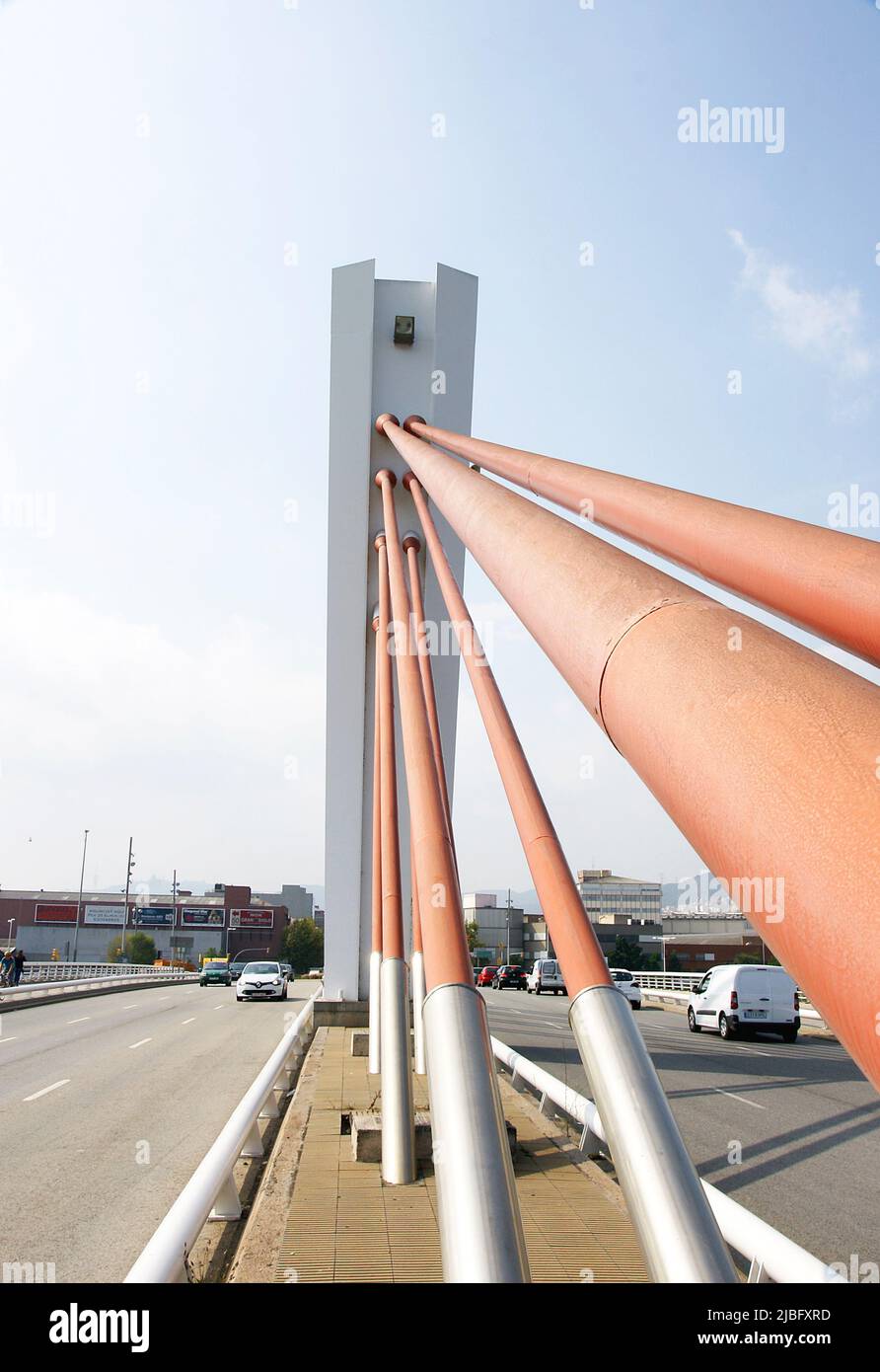 Can Peixauet bridge over the Besós river in Sant Adriá del Besos ...