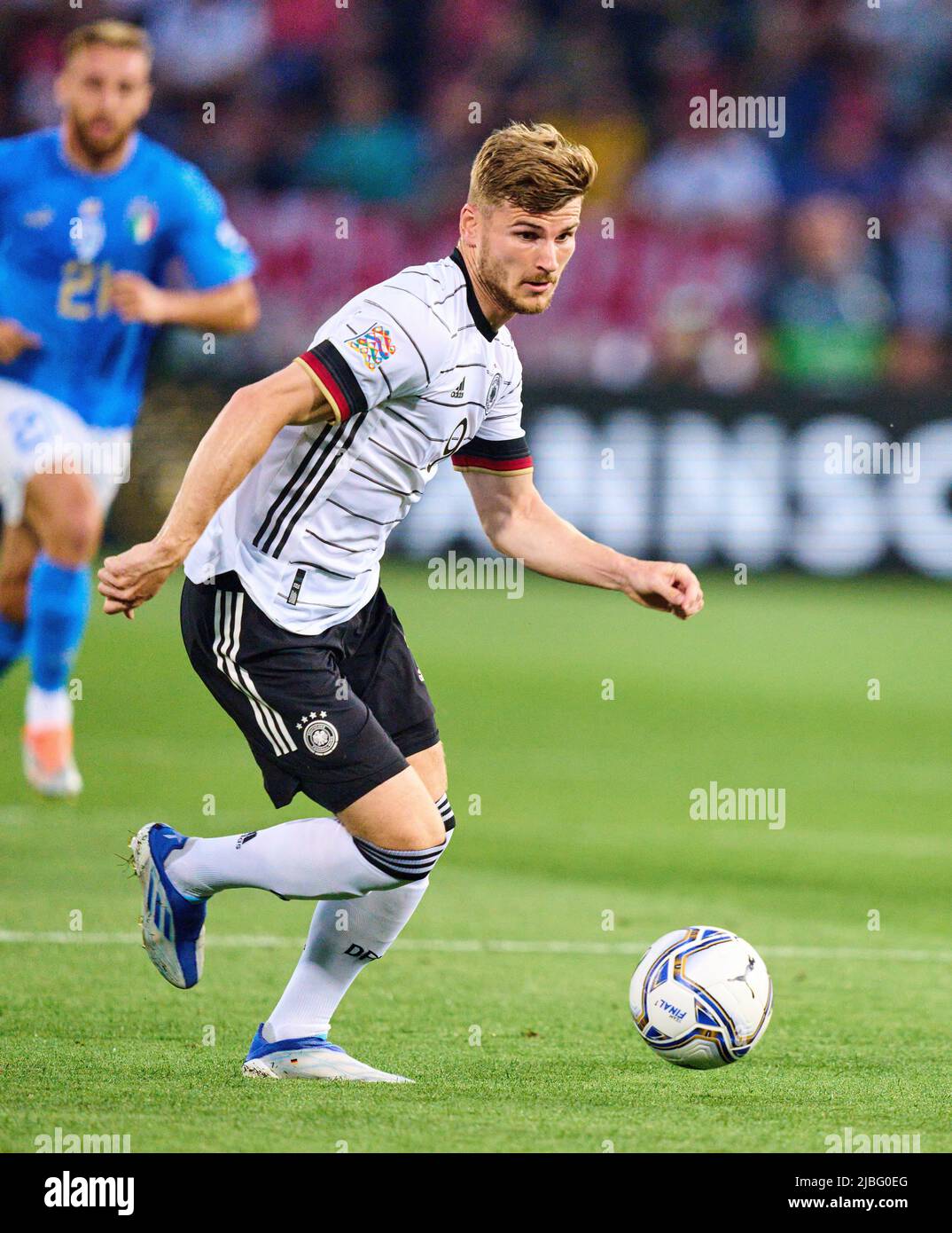 Timo Werner, DFB 9 in action in the UEFA Nations League 2022 match ...
