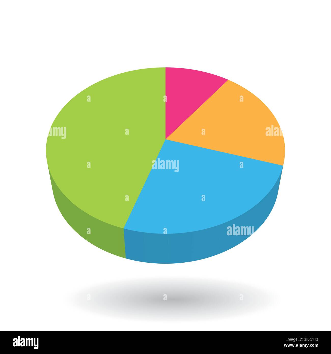 Colorful pie chart design element Stock Vector Image & Art - Alamy