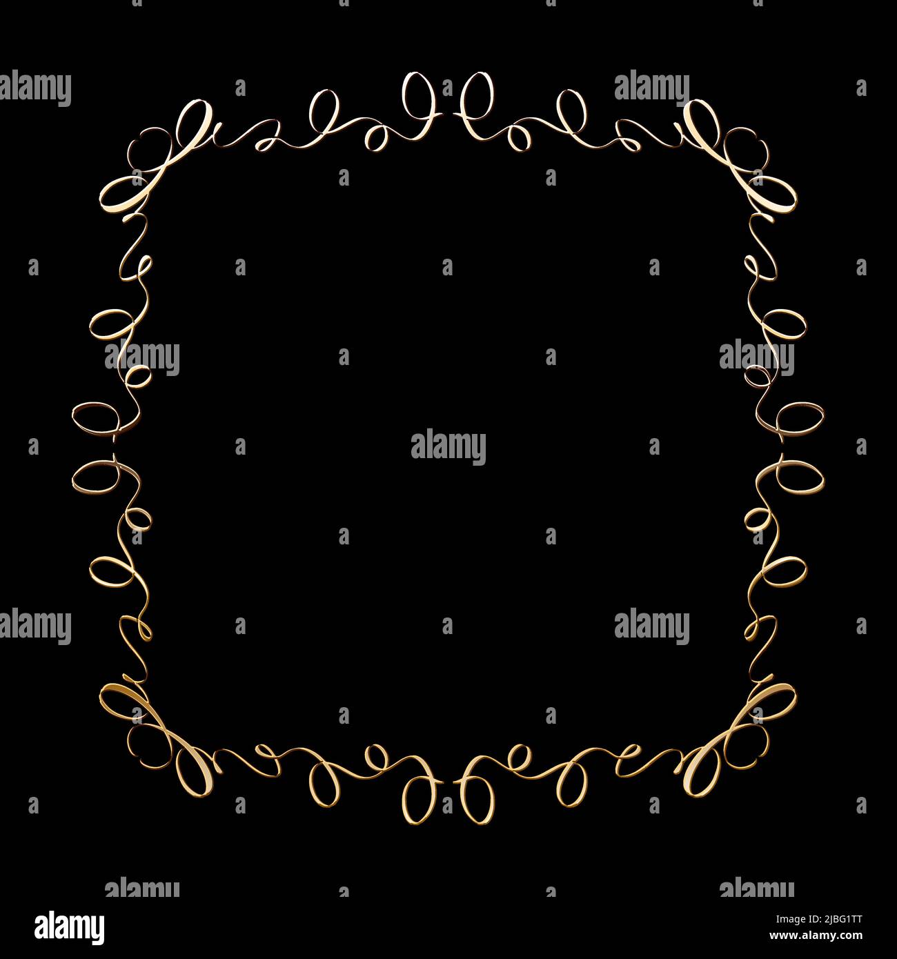 Vector luxury golden calligraphic frame for text. Simple elegant shiny ...