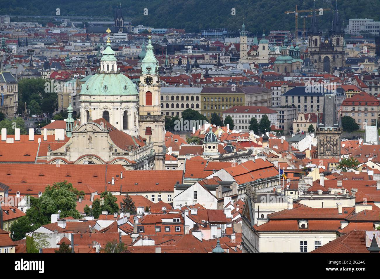Rooftops and buildings in Prague Stock Photo - Alamy