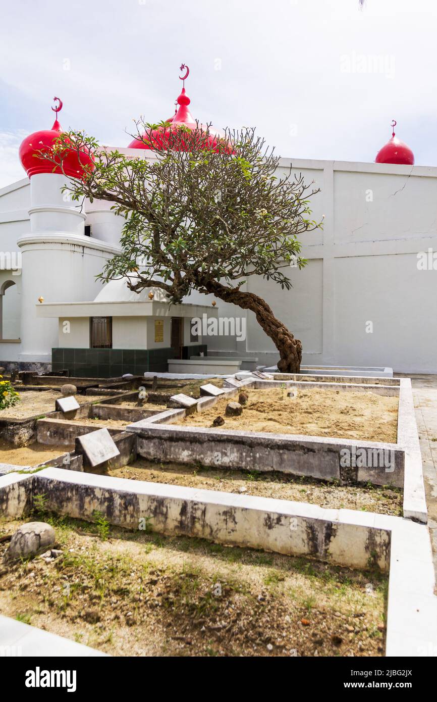 Muslim cemetery at the back of Taluksangay Mosque in Zamboanga City ...