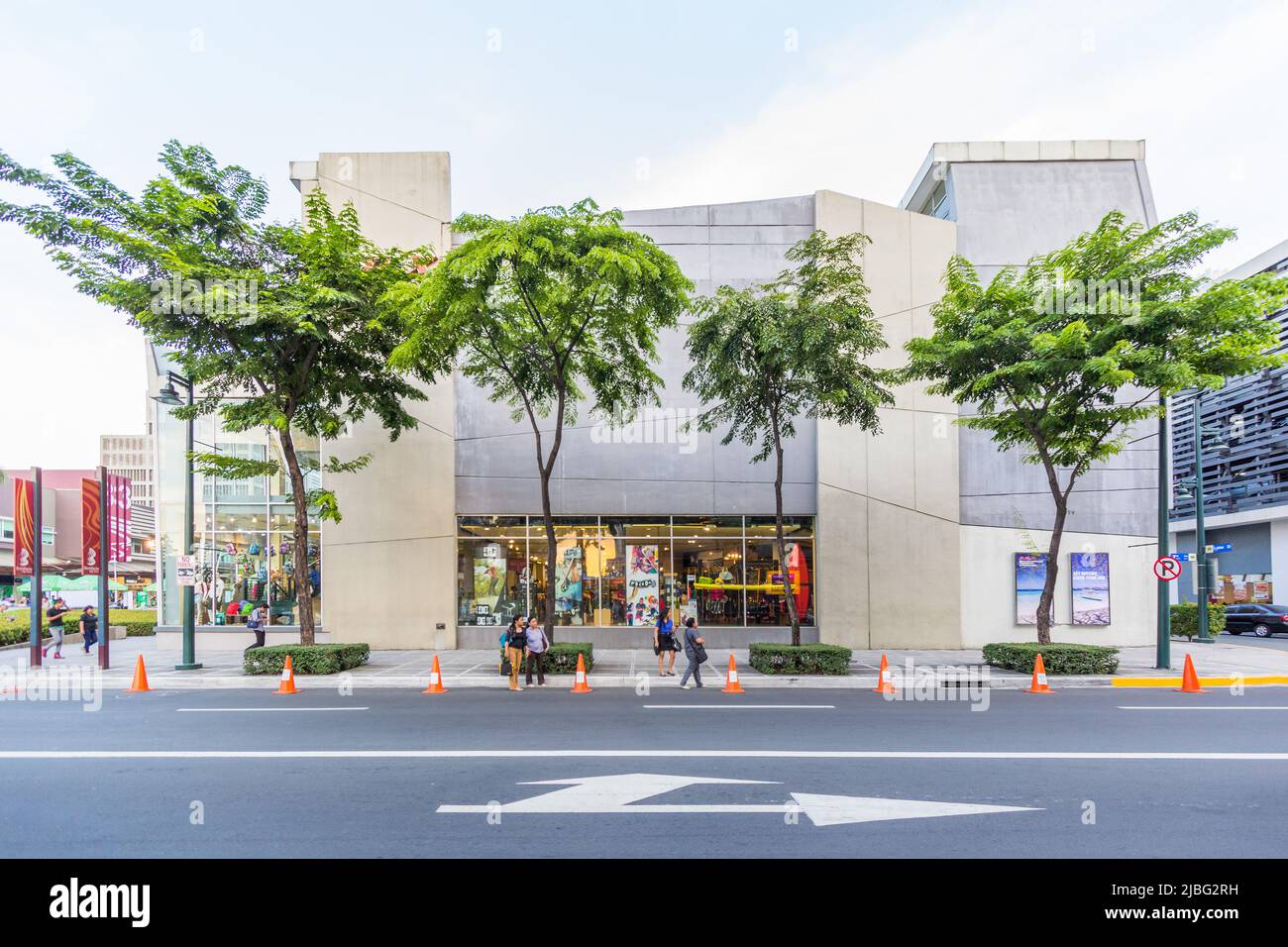 A strip mall structure at the Bonifacio Global City development in ...