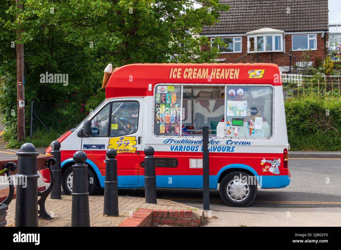Ice Cream Van at the Hythe Quay Maldon Essex England Stock Photo - Alamy