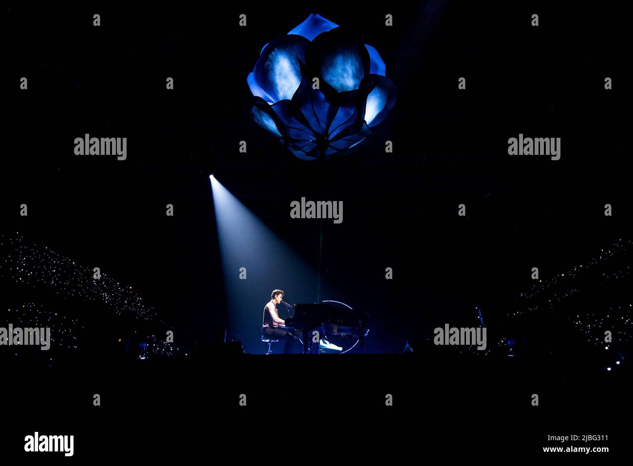 SPAIN, BARCELONA, 2019, MARCH 26TH: The Canadian singer and composer ...