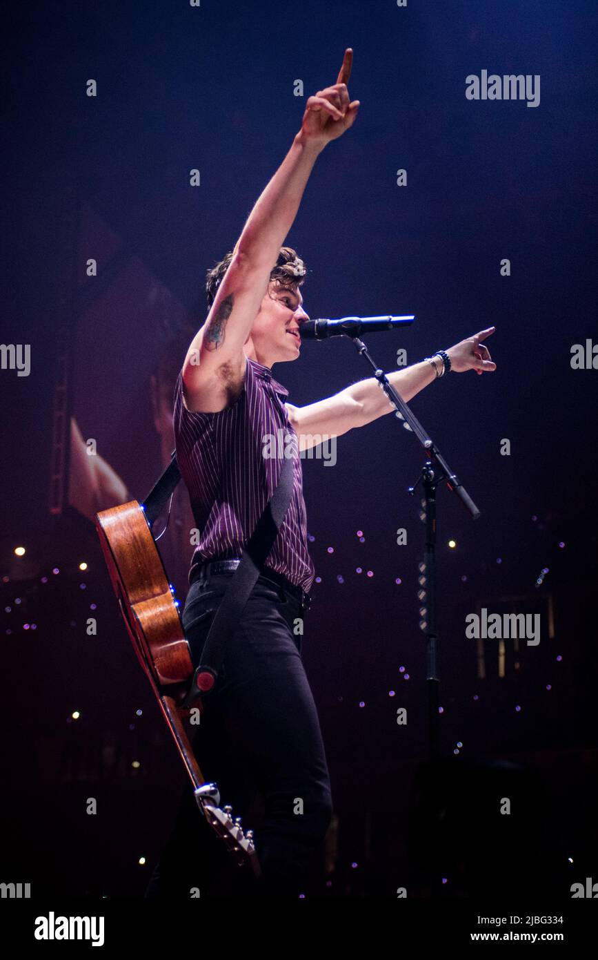 SPAIN, BARCELONA, 2019, MARCH 26TH: The Canadian singer and composer ...