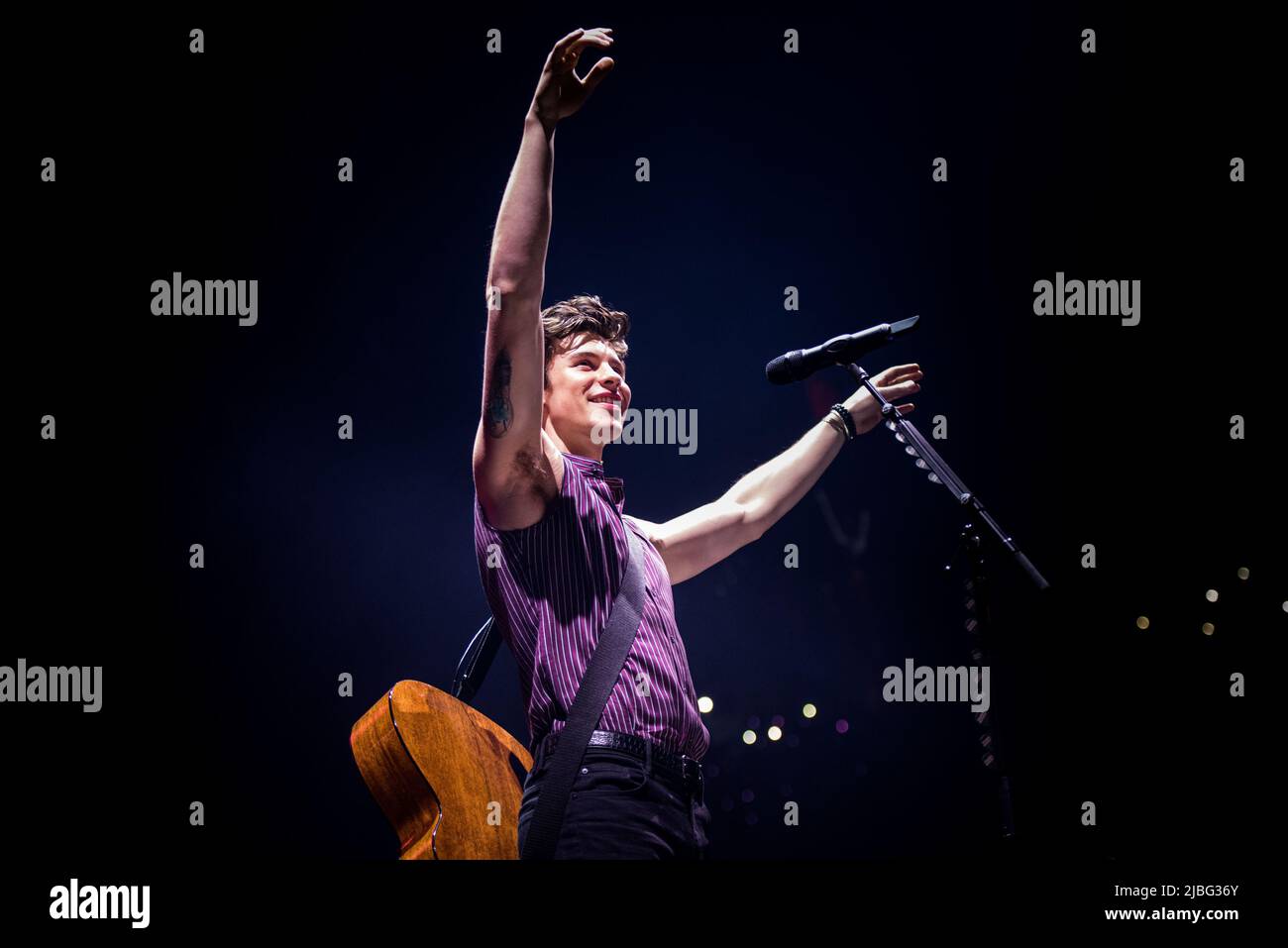 SPAIN, BARCELONA, 2019, MARCH 26TH: The Canadian singer and composer ...