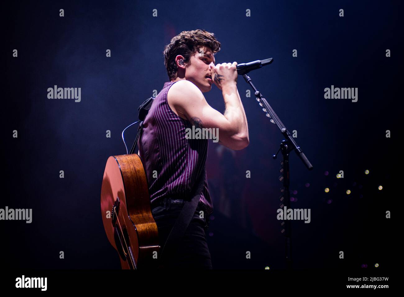 SPAIN, BARCELONA, 2019, MARCH 26TH: The Canadian singer and composer ...