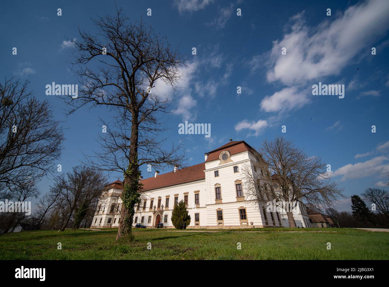 Beautiful Eszterhazy Castle in Papa, Hungary Stock Photo - Alamy