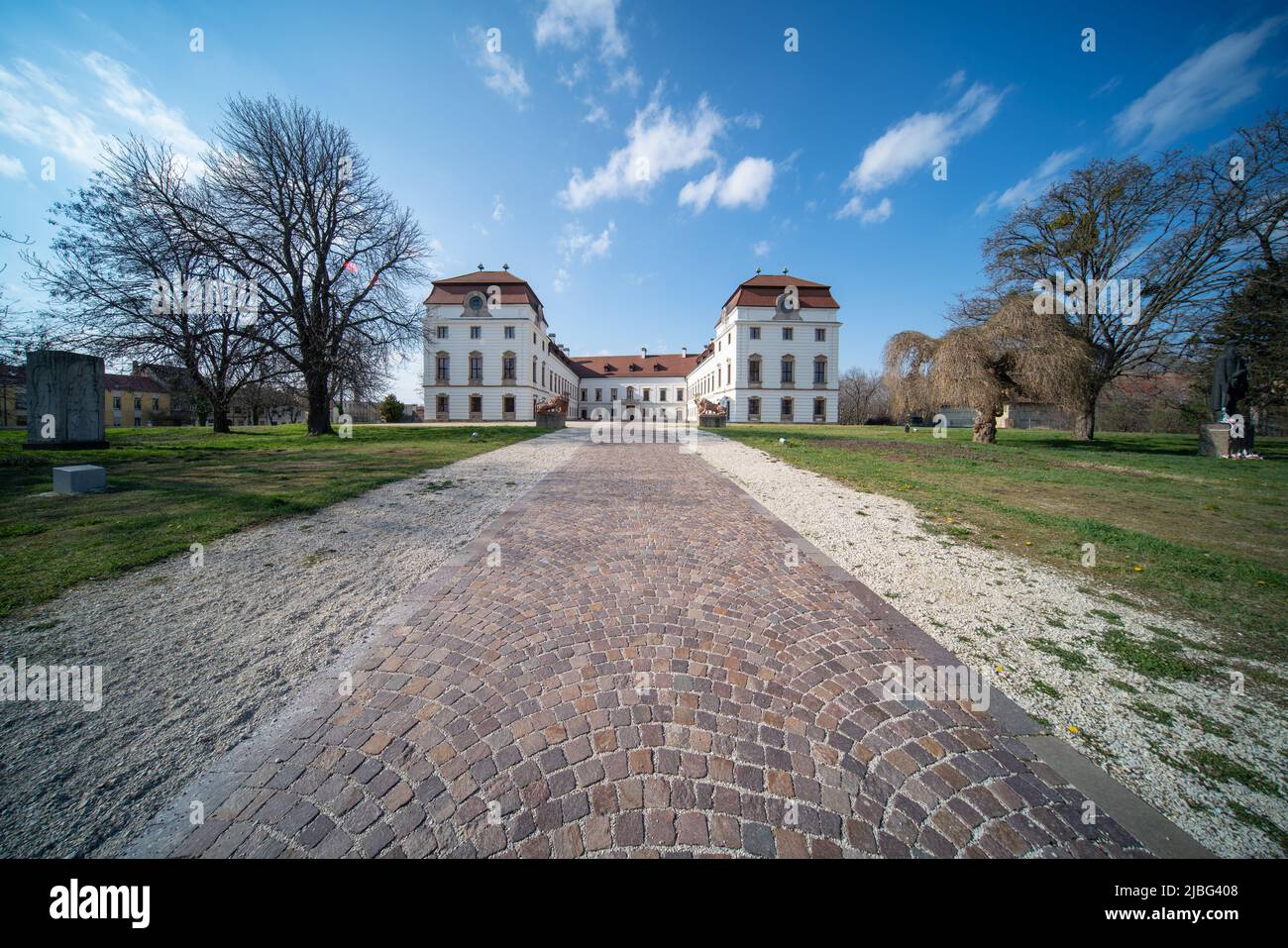 Beautiful Eszterhazy Castle in Papa, Hungary Stock Photo - Alamy
