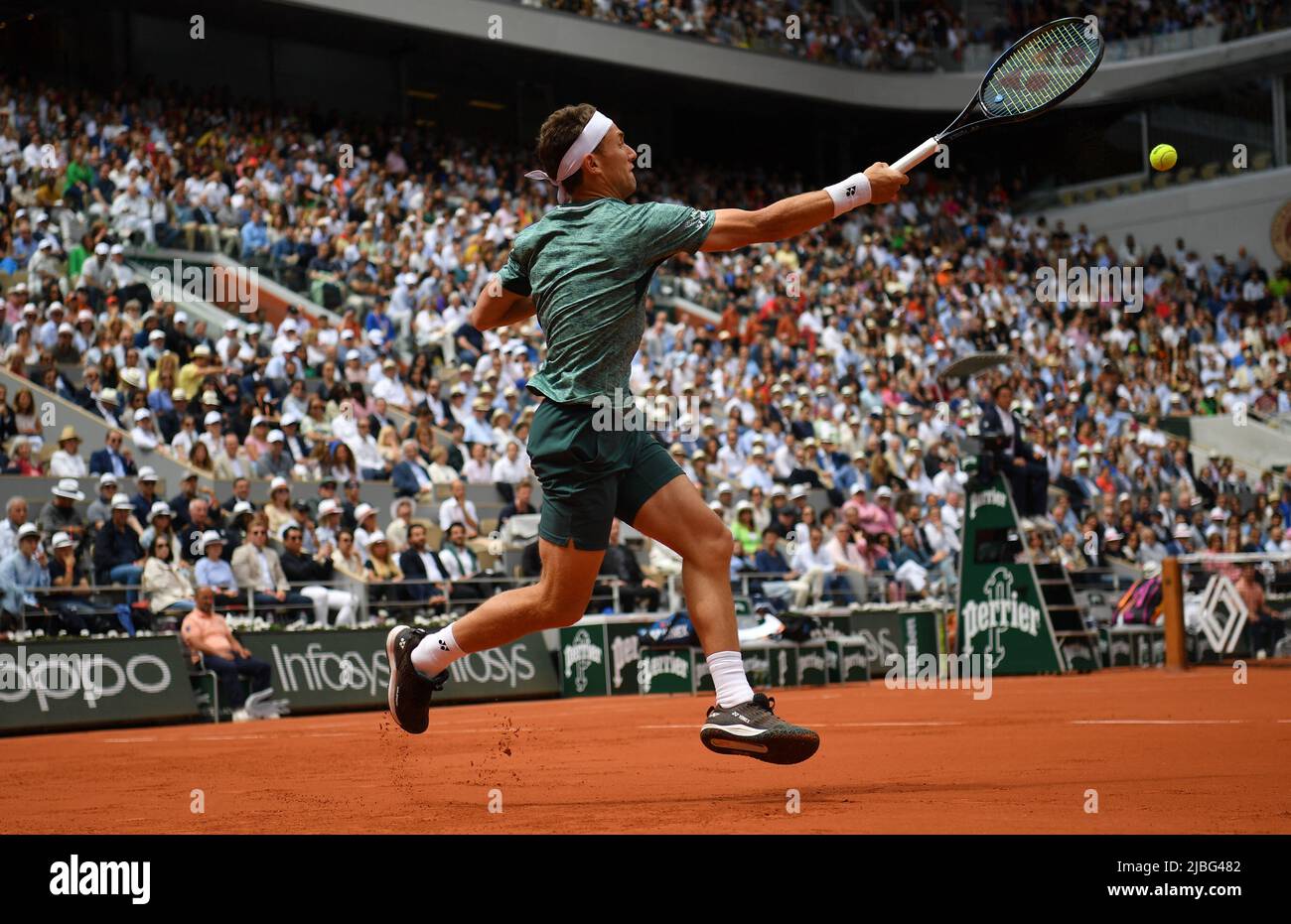 Casper Ruud Of Norway in action during the men's final, on day fifteen ...