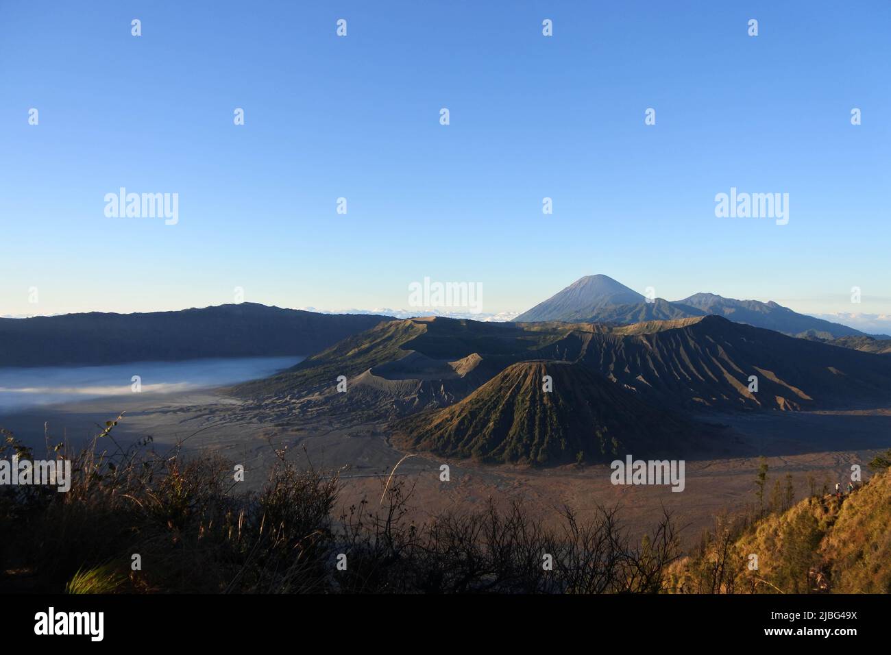Beautiful Landscape Around Bromo National Park, Indonesia Stock Photo ...