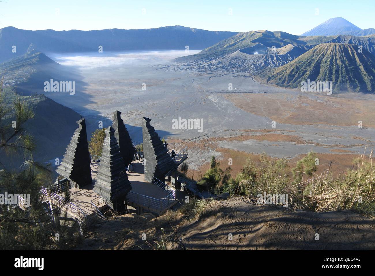 Beautiful Landscape Around Bromo National Park, Indonesia Stock Photo ...