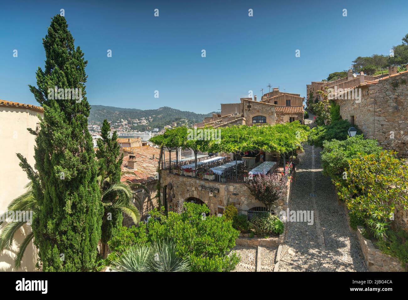 OUTDOOR RESTAURANT OLD TOWN CAP DE TOSSA TOSSA DE MAR COSTA BRAVA ...