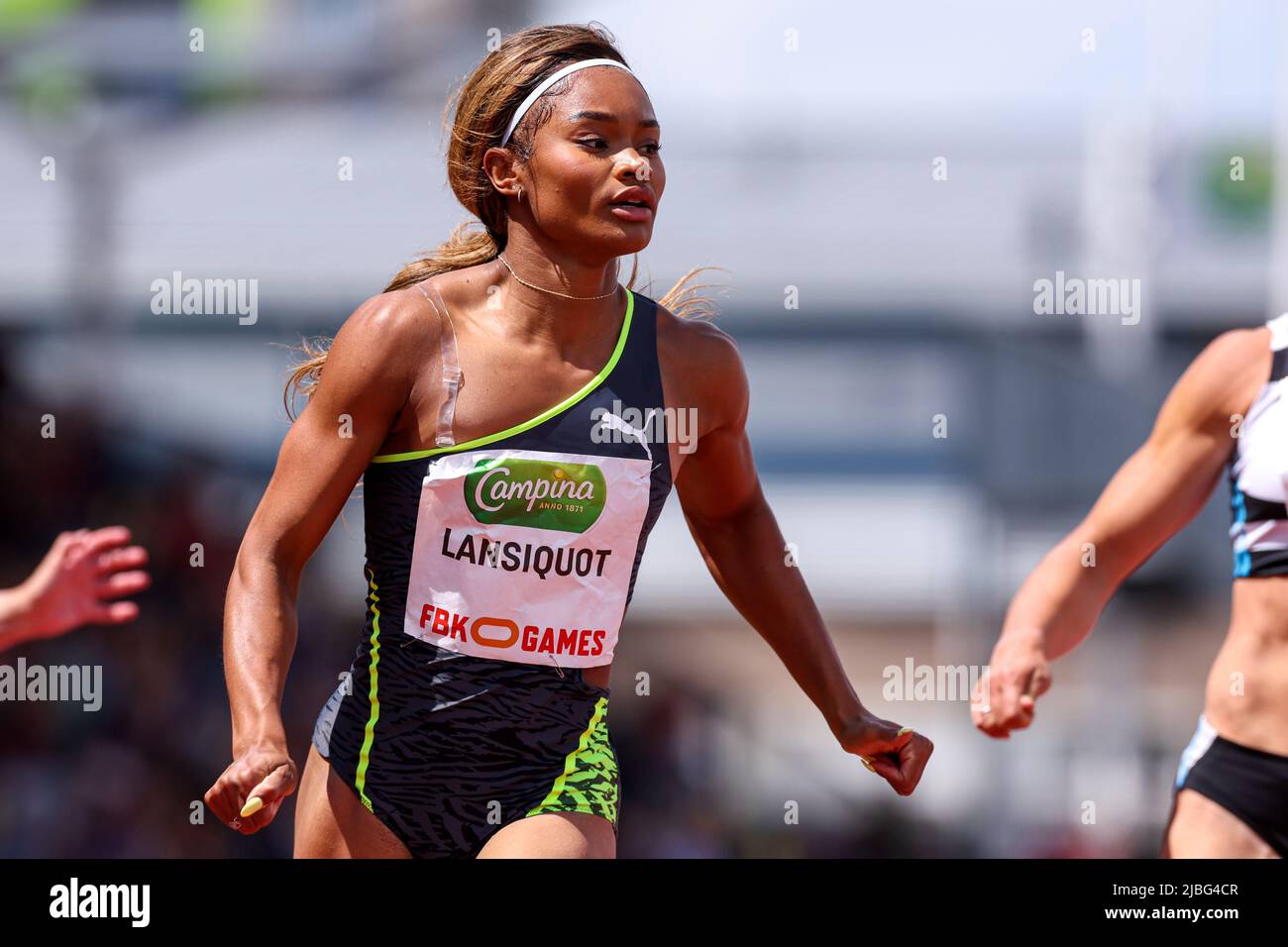 HENGELO, NETHERLANDS - JUNE 6: Imani-Lara Lansiquot of United Kingdom ...