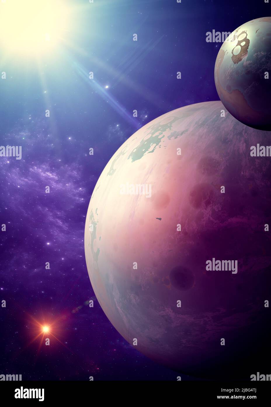 Planets and exoplanets of unexplored galaxies. Sci-Fi. New worlds to ...