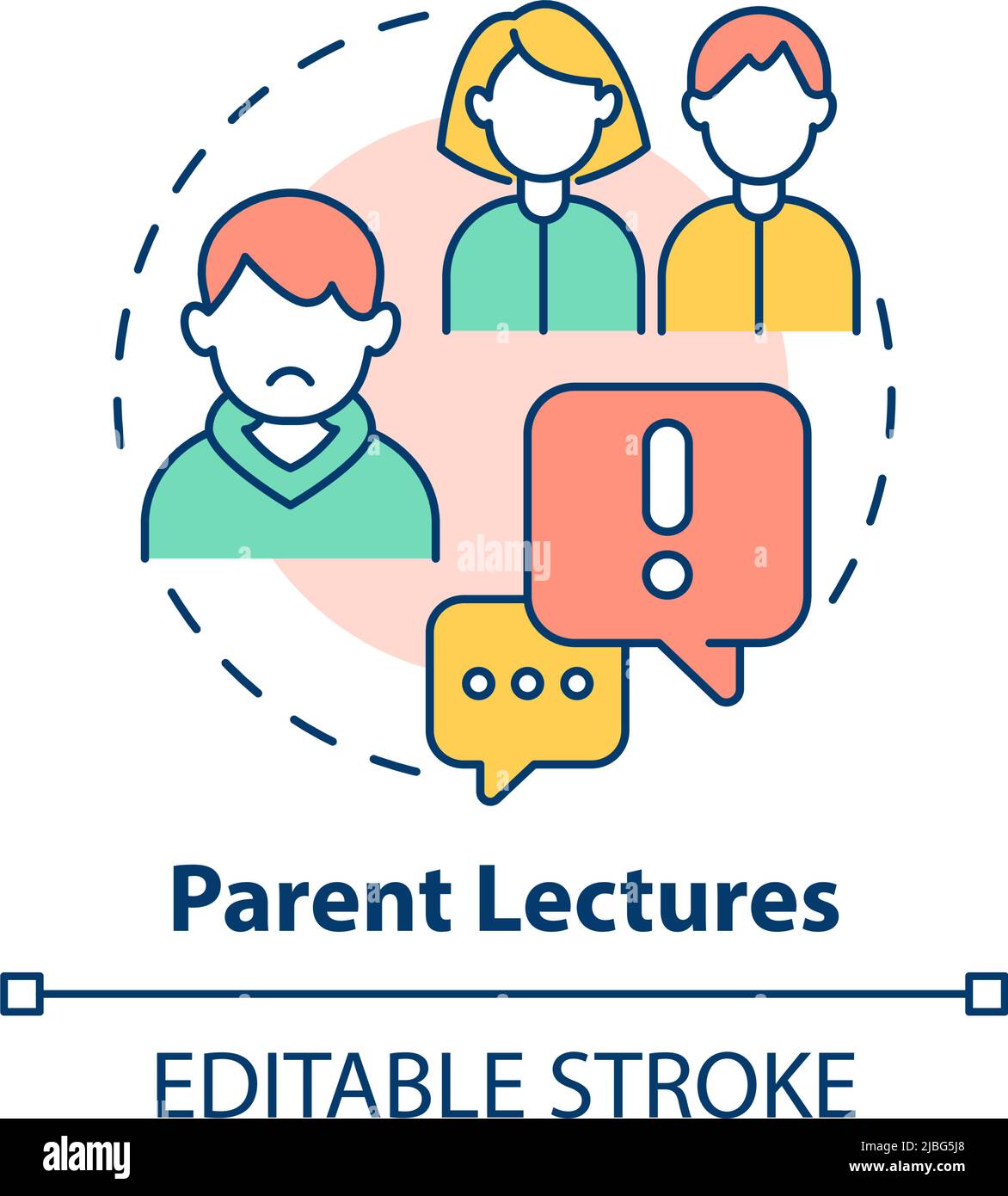 Parent lectures concept icon Stock Vector Image & Art - Alamy