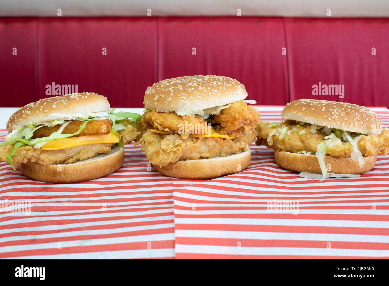 Yorkshire, UK – 18 March 2019: Three delicious variations of the ...