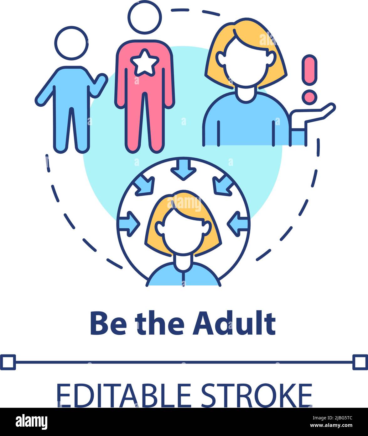 Positive role model teen Stock Vector Images - Alamy