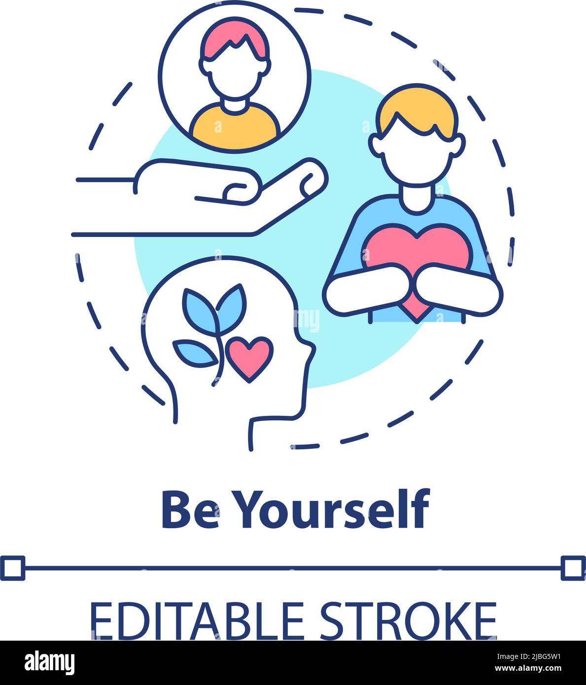 Be yourself concept icon Stock Vector Image & Art - Alamy