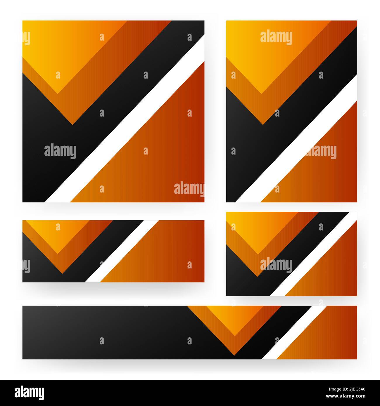 multicolor orange basic color set templates Stock Vector Image & Art ...