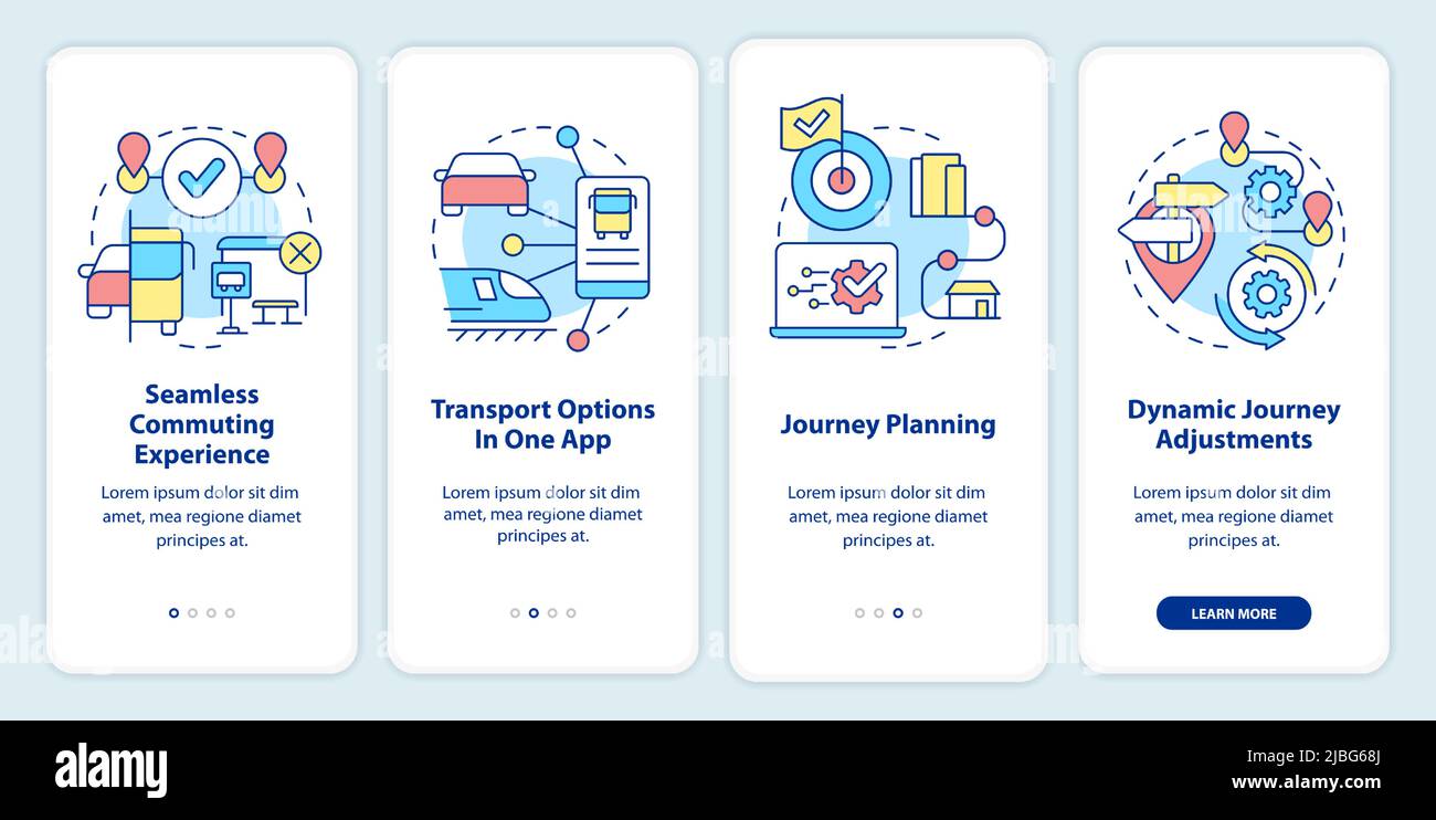 MaaS perks onboarding mobile app screen Stock Vector Image & Art - Alamy