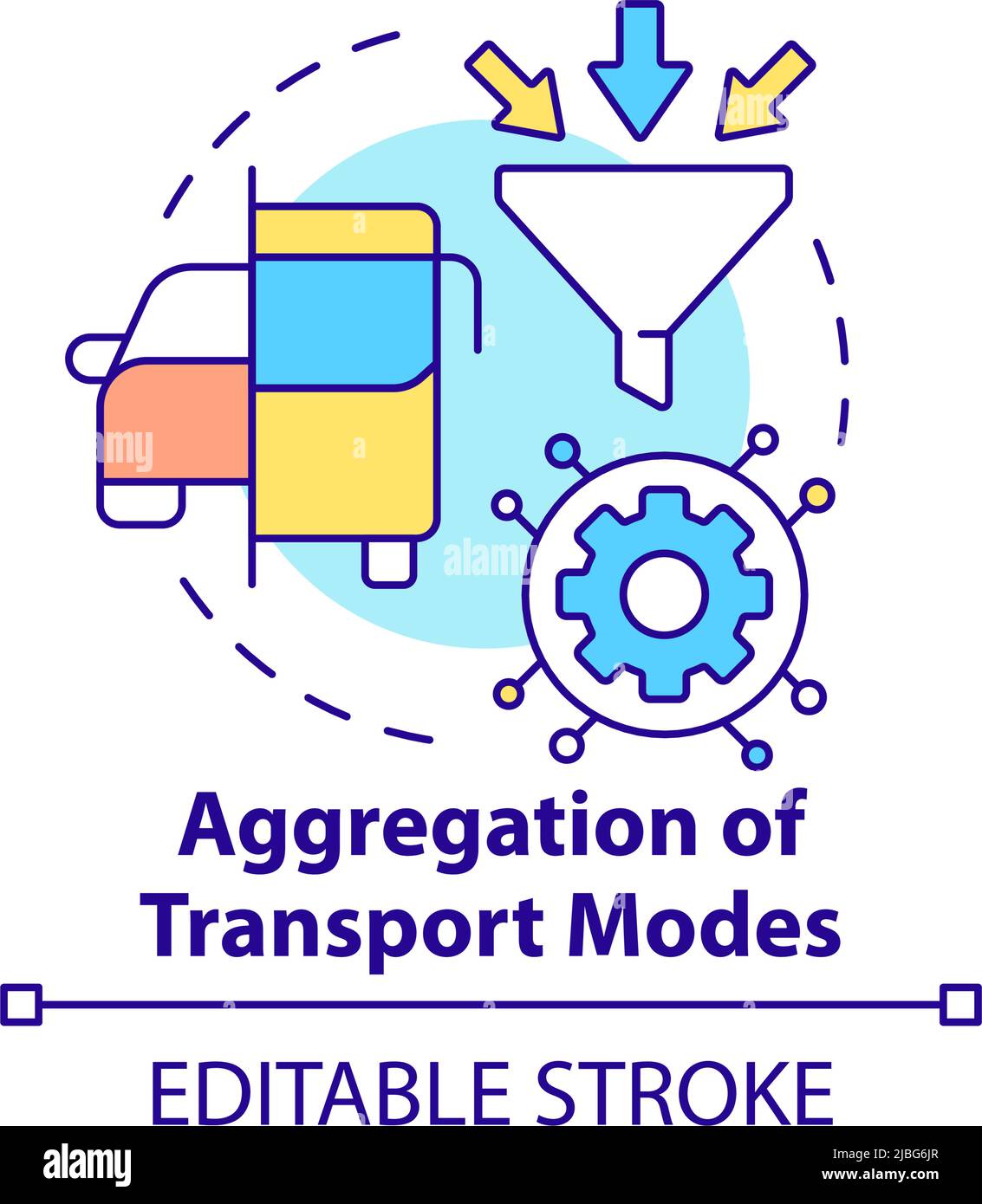 Aggregation of transport modes concept icon Stock Vector Image & Art ... Aggregation of transport modes concept icon Stock Vector Image & Art ...