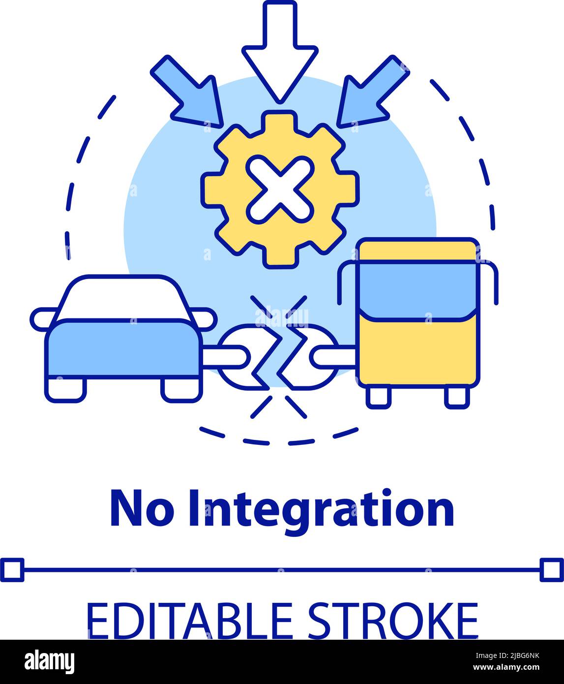 No integration concept icon Stock Vector Image & Art - Alamy
