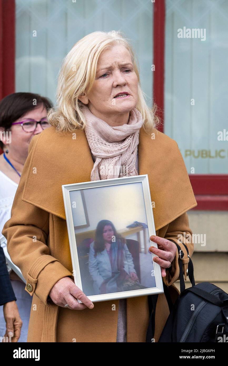 Catherine Fox outside the Corn Exchange, Cathedral Quarter in Belfast ...