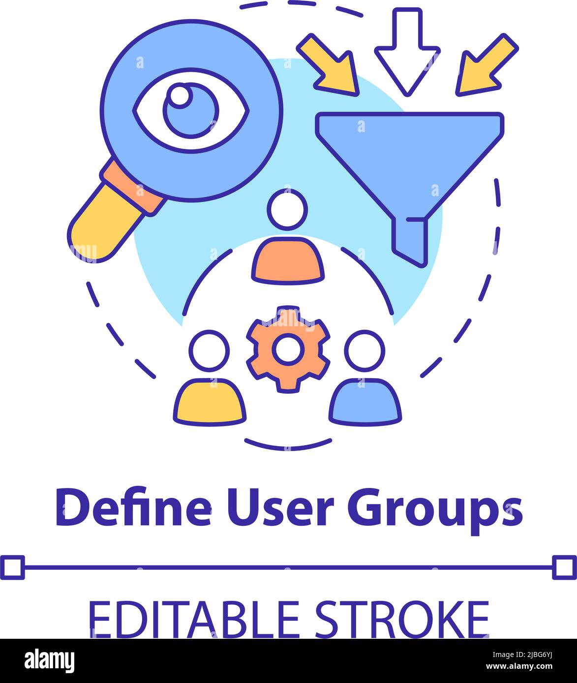 Define user groups concept icon Stock Vector Image & Art - Alamy Define user groups concept icon Stock Vector Image & Art - Alamy