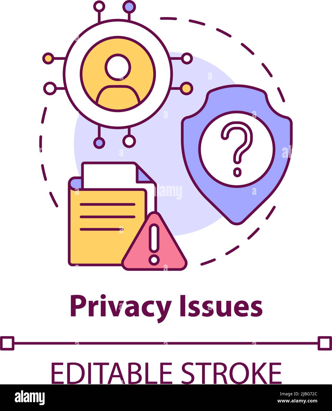 Privacy issues concept icon Stock Vector Image & Art - Alamy